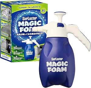 Amazon.co.jp: SurLuster(シュアラスター) マジックフォーム フォームガン 蓄圧タイプ 電源不要 洗車 スプレー 噴霧器 発泡 洗車フォームガン 加圧 泡立ち 車 バイク ...