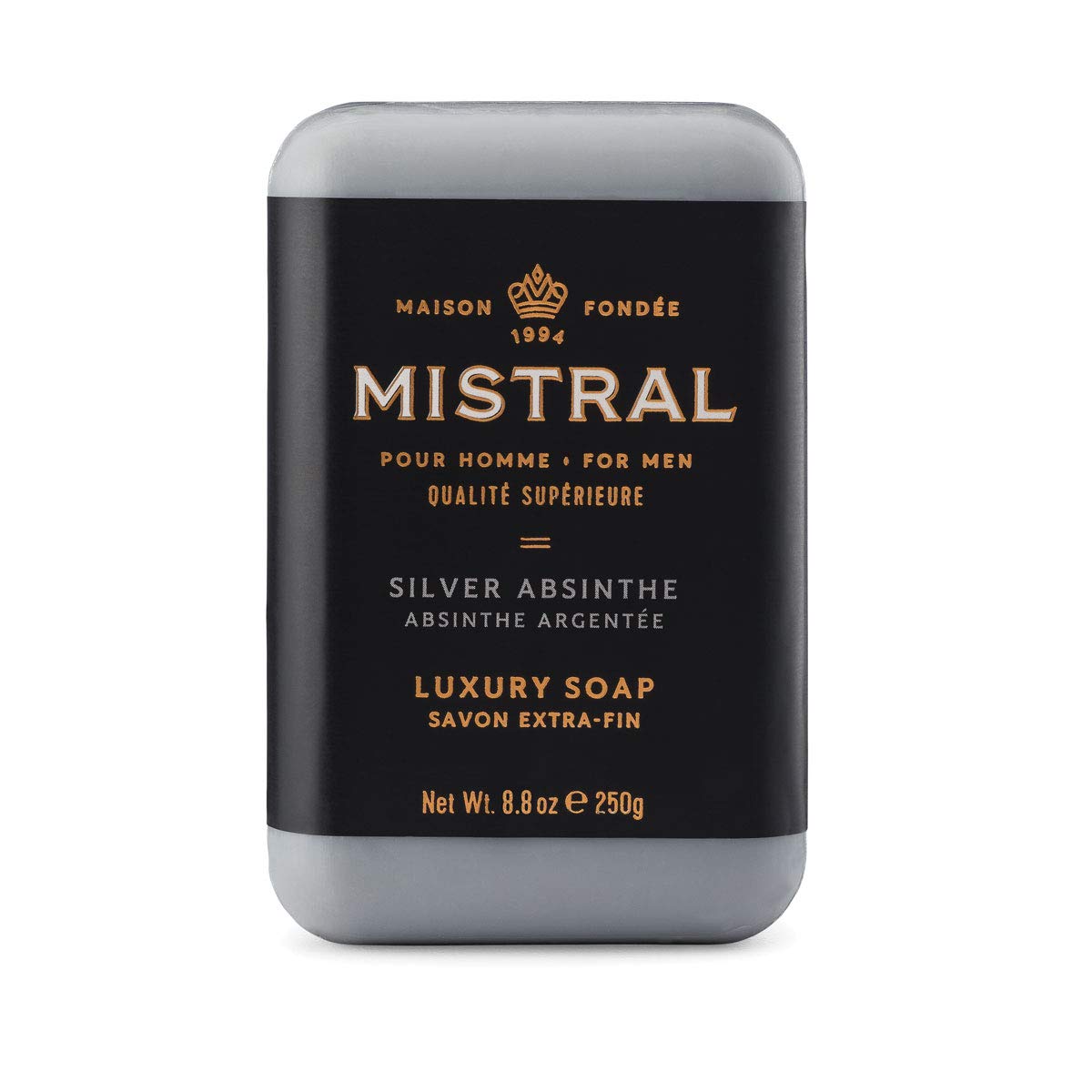 Amazon.com : Mistral Silver Absinthe Luxury Bar Soap for Men | Men’s ...