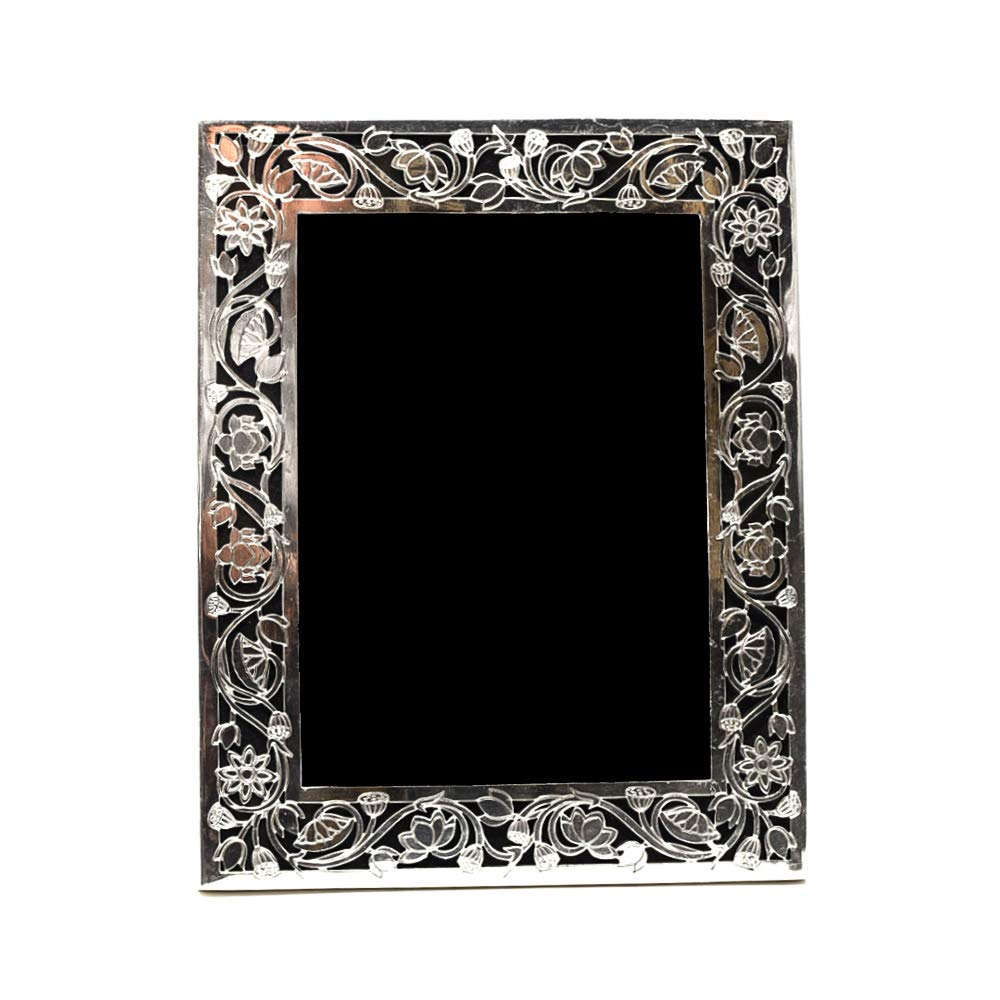 Buy Silver Tijori | Lotus Flower Design Photo Frame | Silver Plated ...