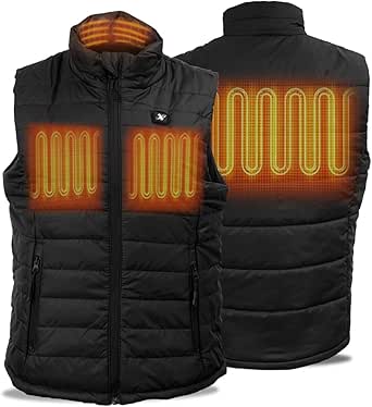 Nexgen Heat Men’s & Women’s Heated Puffer Vest – Black Winter Riding ...