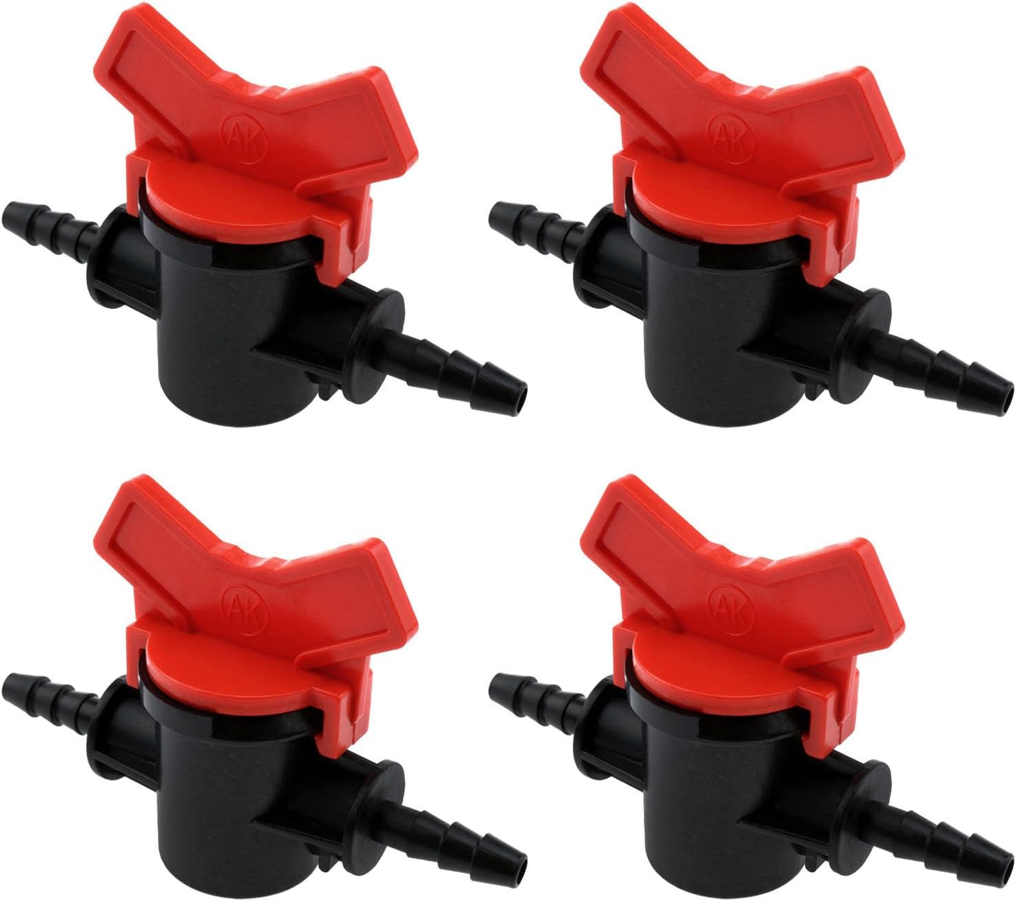 Amazon.com: 4PCS 3/8“ ID in Line Hose Barbed Ball Valve Shut-Off Switch ...