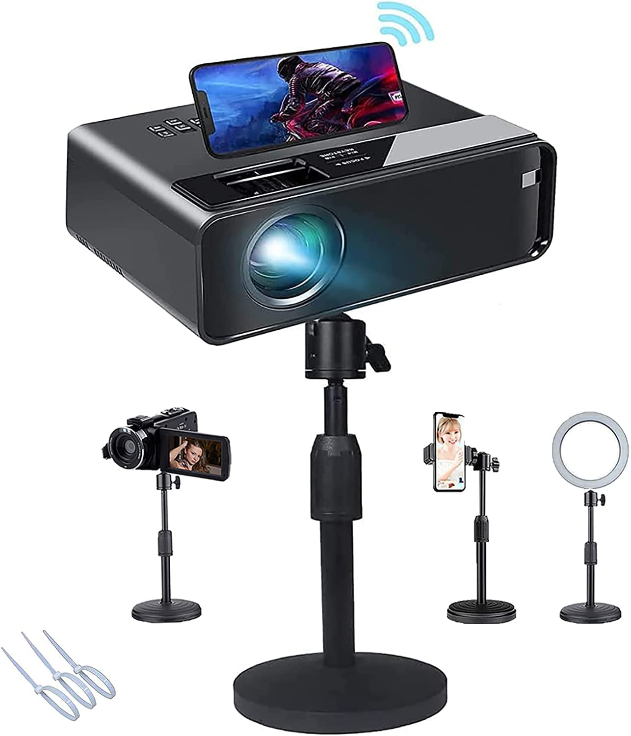 Amazon.com: 2-Be-Best Desktop Mini Projector Stand, Angle Adjustable ...