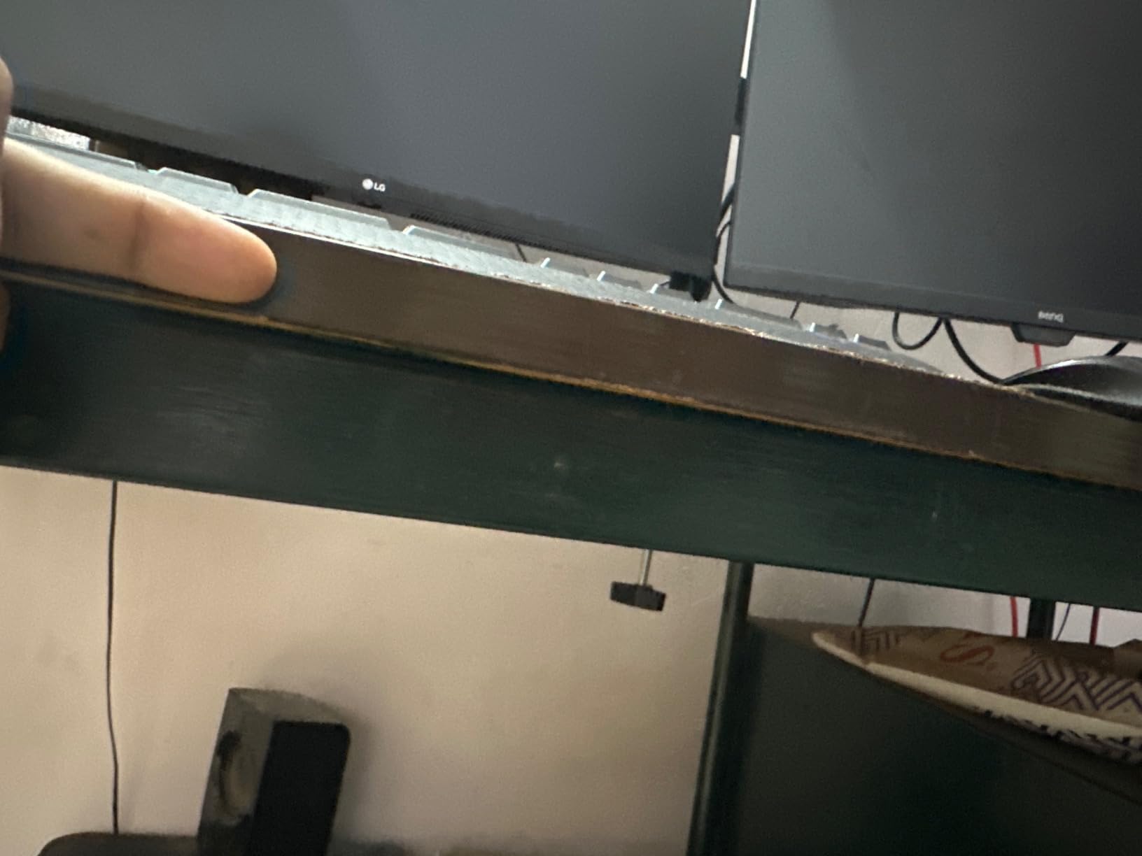 AmazonBasics Dual Monitor Stand - Height-Adjustable Arm Mount, Steel ...