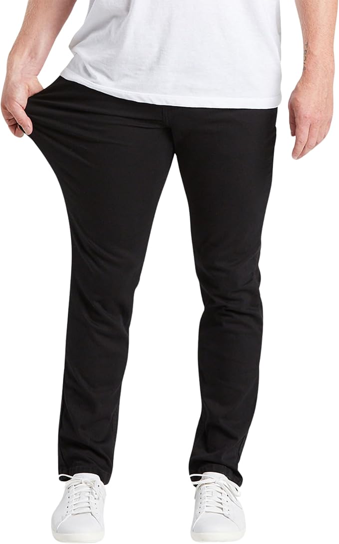 Mugsy Squid Inks Men’s Jean - Classic Fit Black Denim Jeans for Men ...