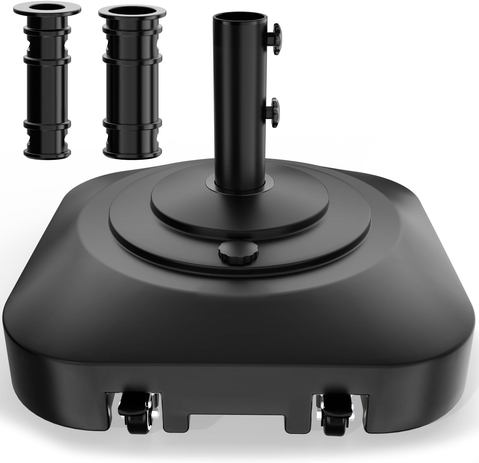 Amazon.com : Shademobile Outdoor Umbrella Stand w/ Easy Rolling Base ...