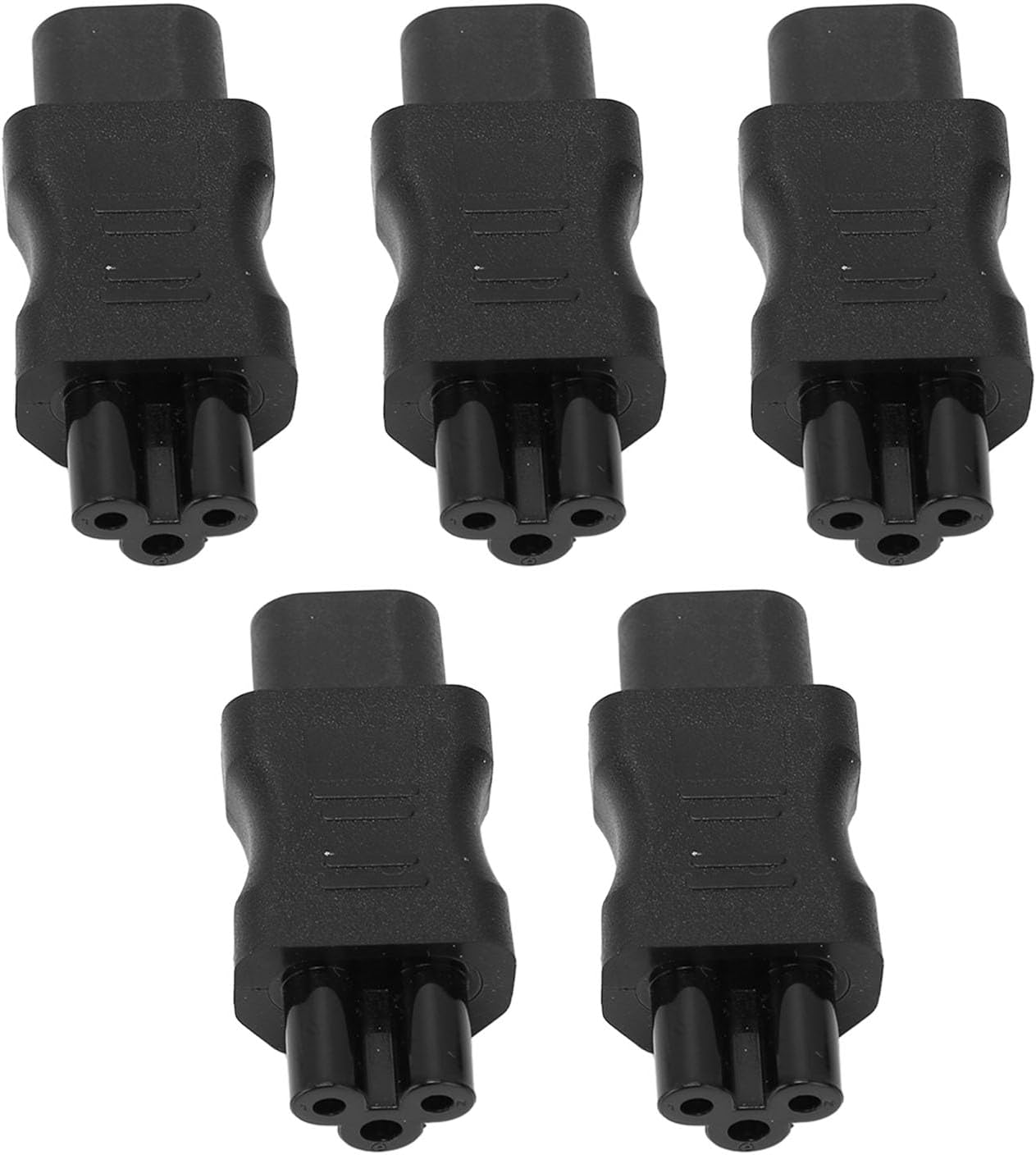 5PCS IEC320 C8 to C5 Adapter, 250V 2.5A 10A IEC C8 to C5 Power Adapter ...