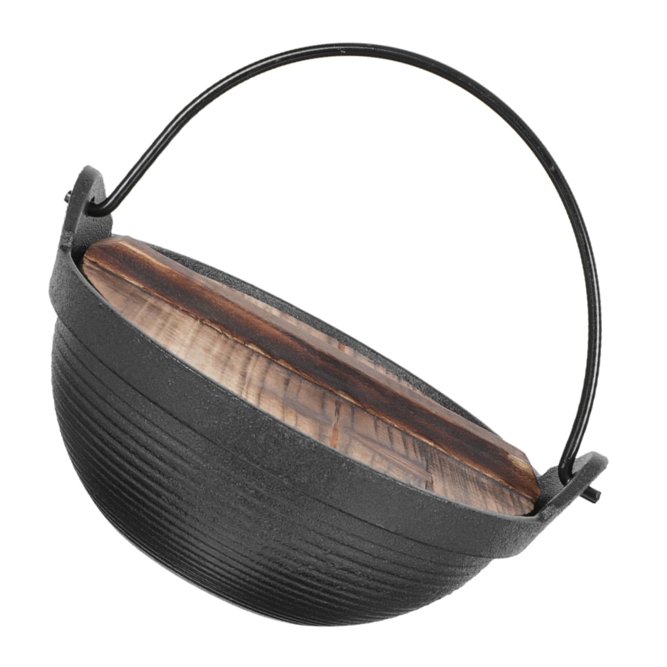 Amazon.com: Japanese Sukiyaki Iron Pot Shabu Pan Hanging Shabu Pot High ...