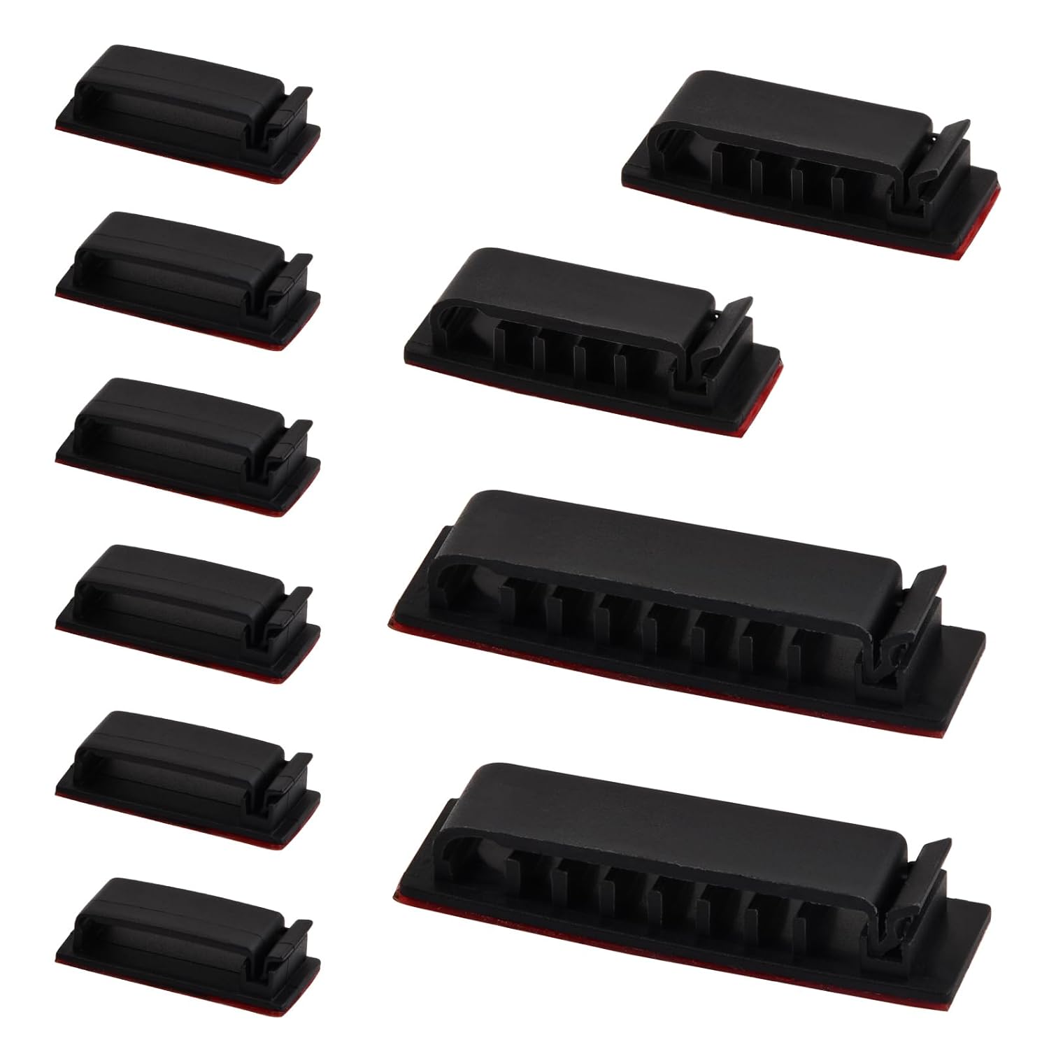 10 PCS Cable Holder Clips Desk, Self Adhesive Cord Organiser, Wire Tidy ...