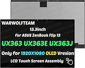 Amazon.com: WARWOLFTEAM Compatible with ASUS ZenBook Flip 13 UX363 UX363E UX363EA UX363J UX363JA ...
