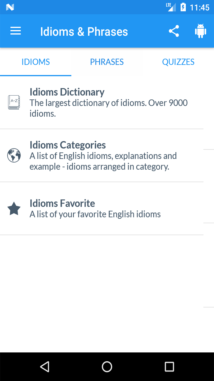 Best English Idioms & Phrases (Offline) - App on Amazon Appstore