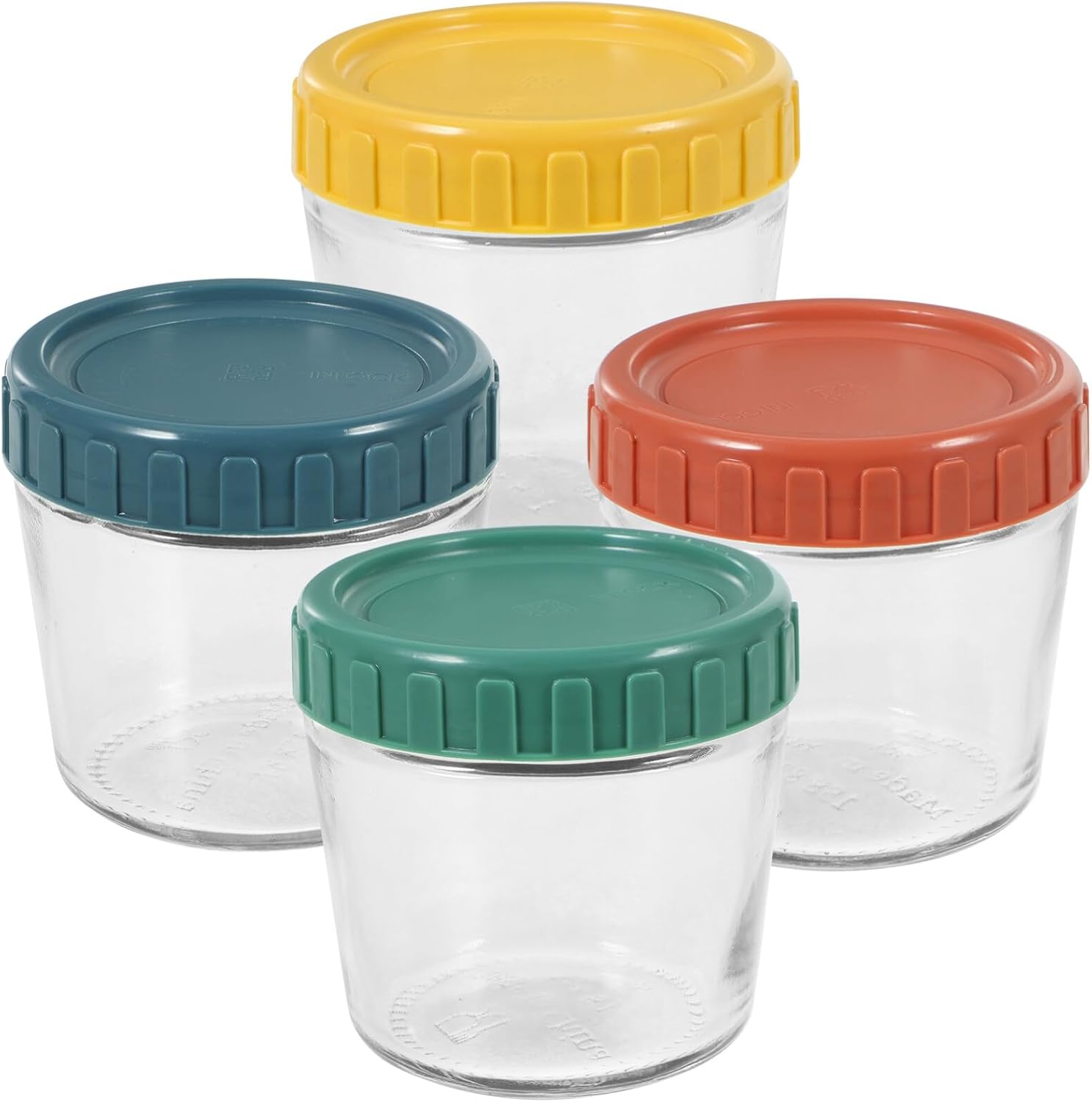 Amazon.com: UPKOCH 4pcs Glass Dried Fruit Jar Glass Sugar Container ...