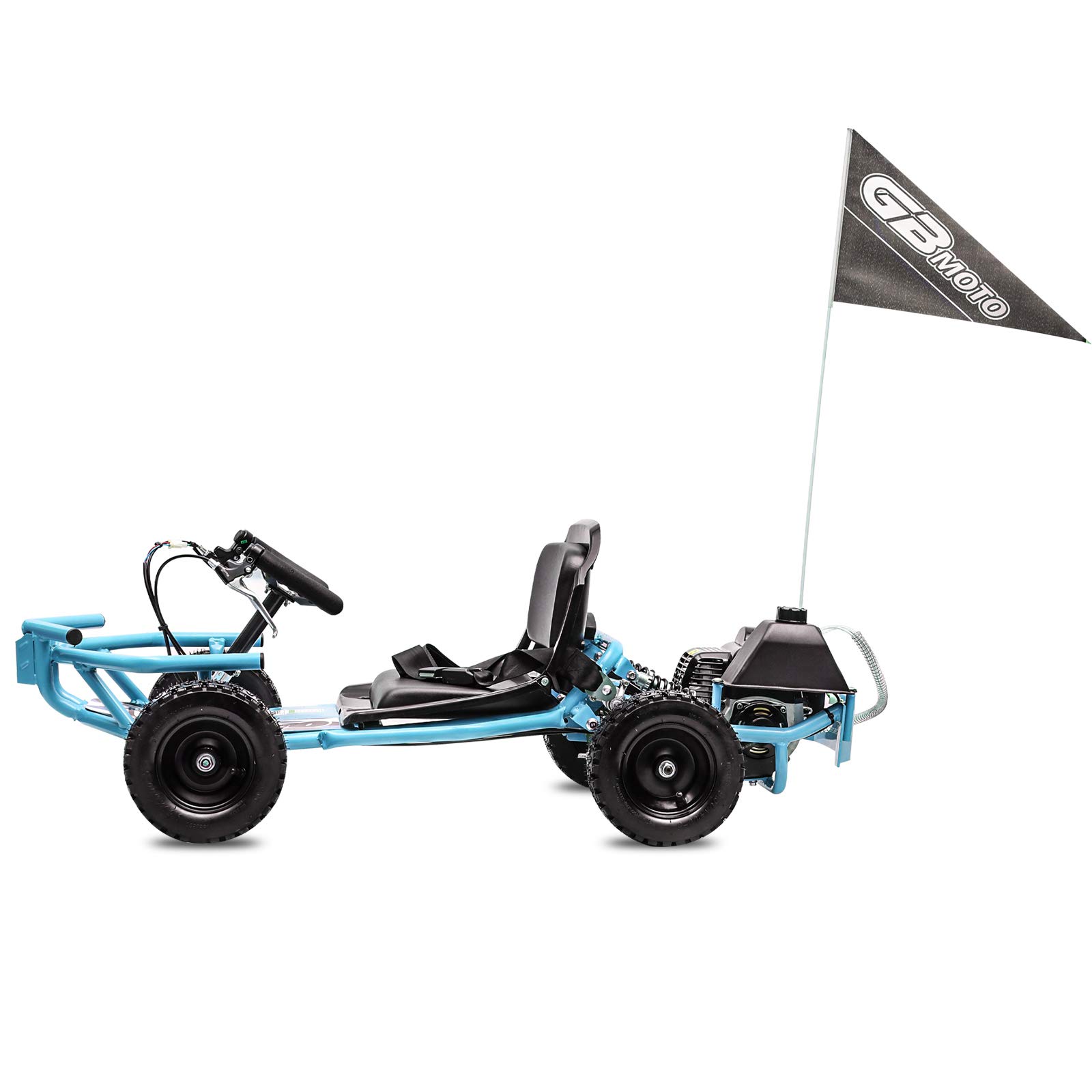 FRP 2021 51CC, 2-Stroke (Air-Cooled) Kids Gas Go Kart, Support Up to ...