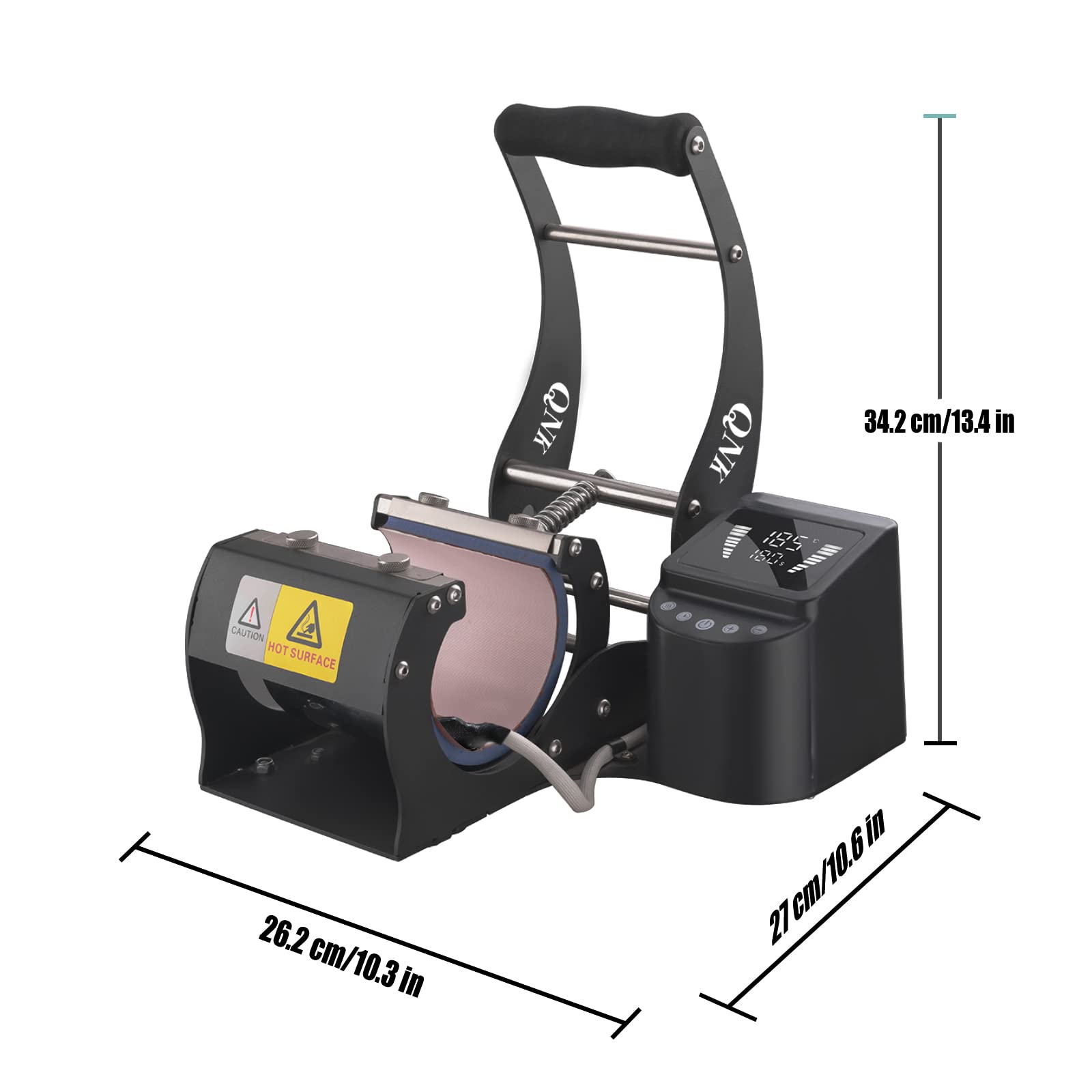 QNK Mug Heat Press, Mini Cup Press Machine for Mug DIY Sublimation 11 ...