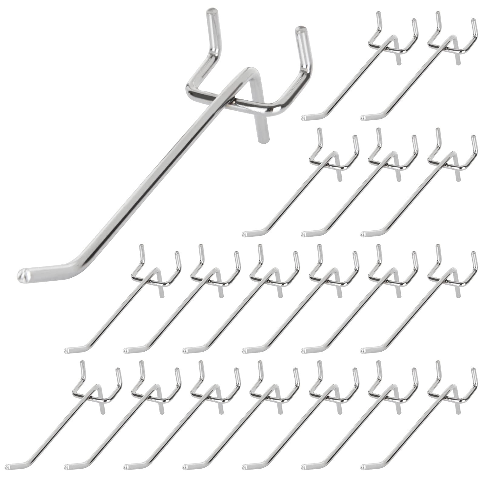 Buy Heavy Duty 4 inch Pegboard Hooks, 80Pack Metal Pegboard Shelving ...