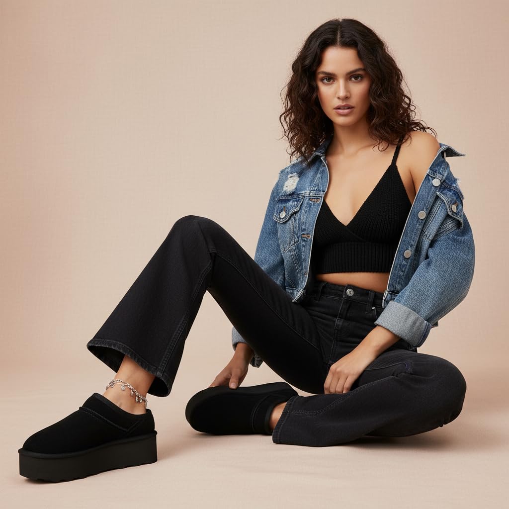 Snapklik.com : CUSHIONAIRE Huggy-2 Platform Slippers For Women