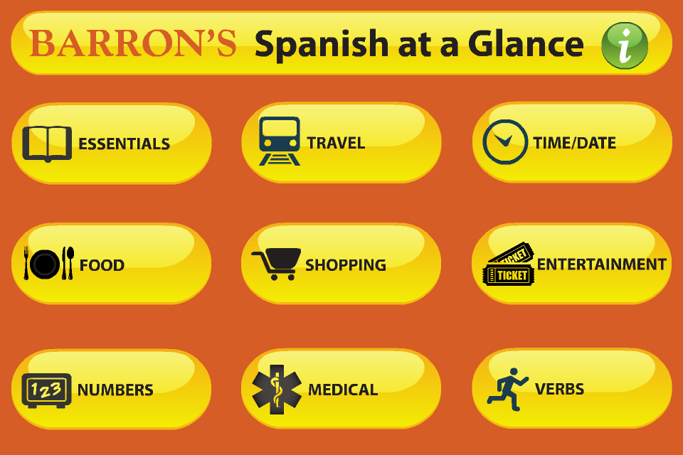 Spanish At A Glance Phrasebook - App on Amazon Appstore