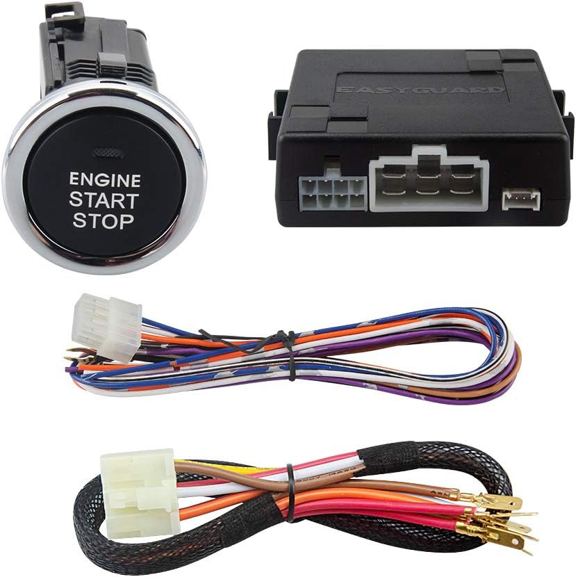 Amazon.com: Car Push Engine Start Button Kit, Upgrade Push to Start ...