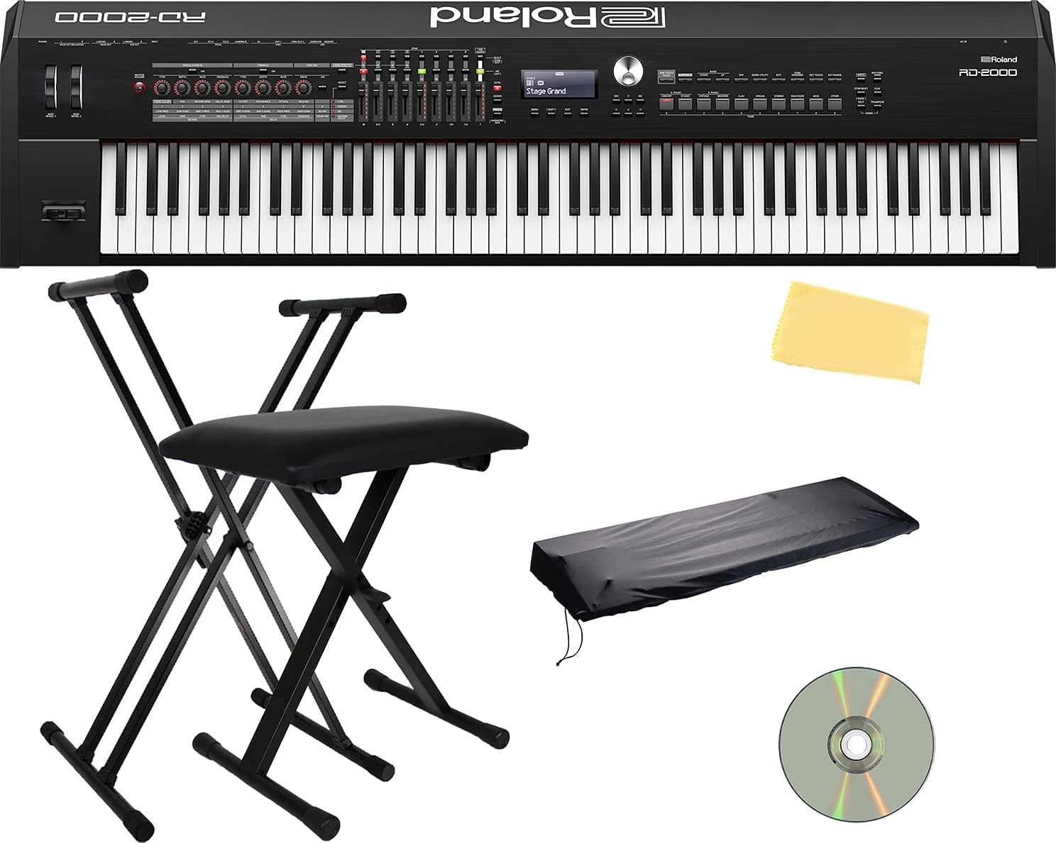 Amazon.com: Roland RD-2000 88 Weighted Keys Digital Stage Piano ...