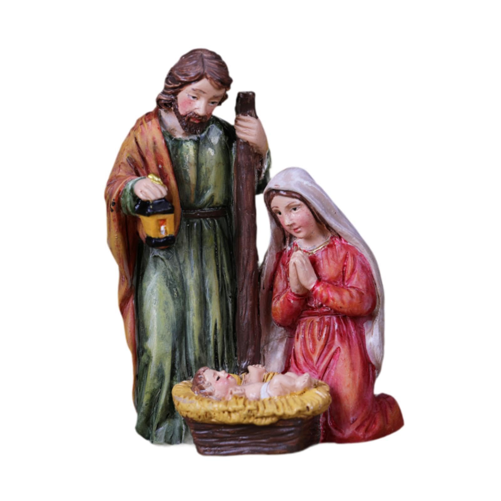 Amazon.com: UGPLM Jesus Birth Scene Christmas Nativity Scene Set ...