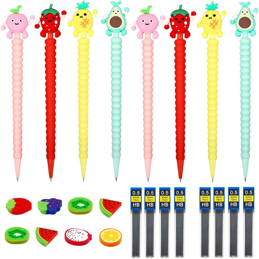 Amazon.com : HMIEPRS 24PC Cute Mechanical Pencil Set, Pastel Mechanical ...