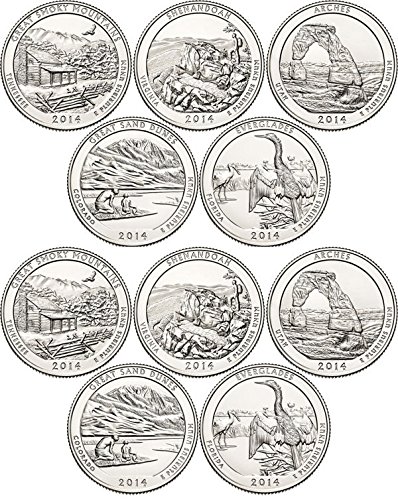 2014 National Parks Set P&D Mint (10 Coins) Uncirculated at Amazon's ...