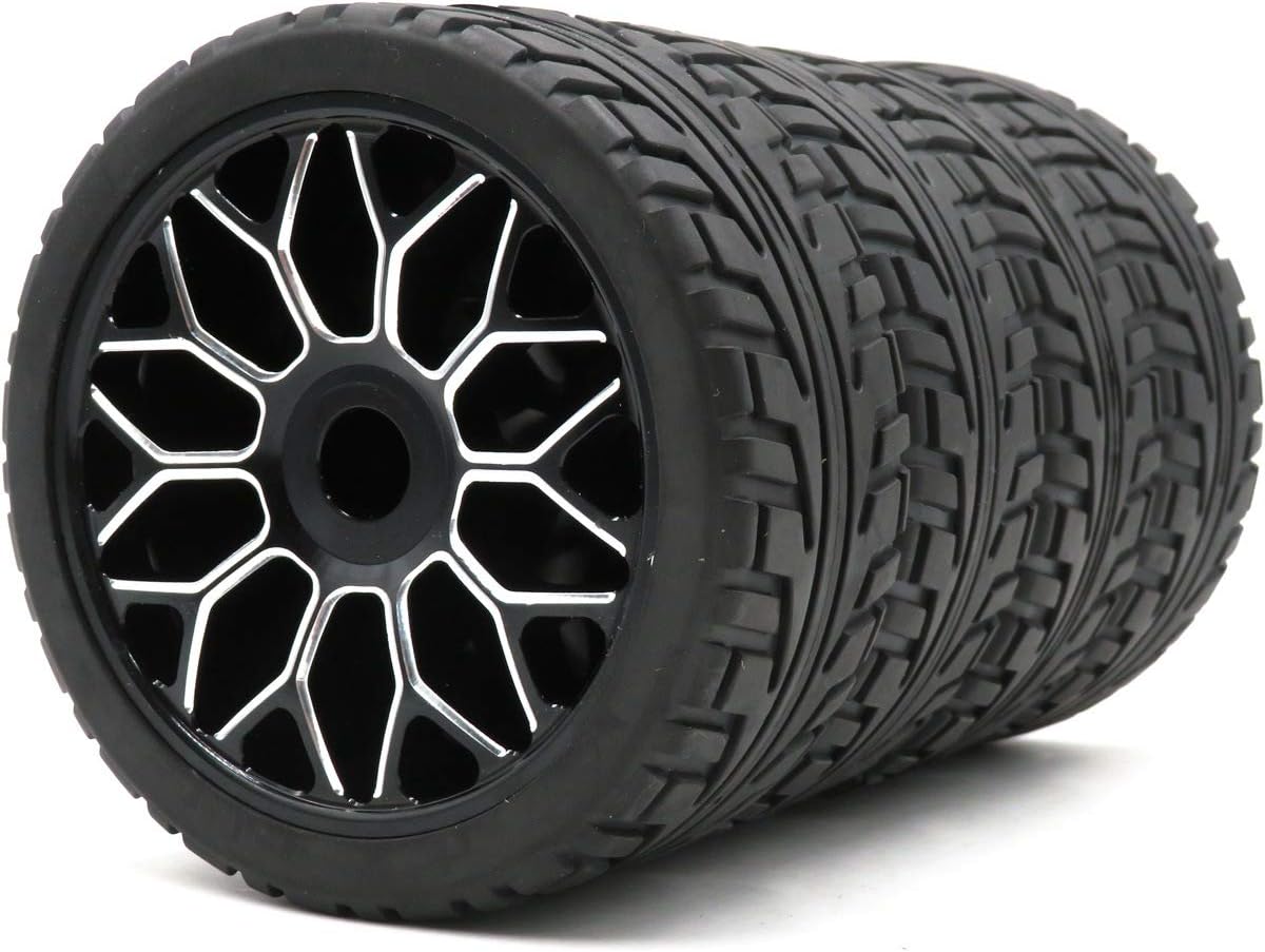 hobbysoul 4pcs RC 1/8 Aluminum Alloy Wheels Rims Hex 17mm & 1:8 Buggy ...