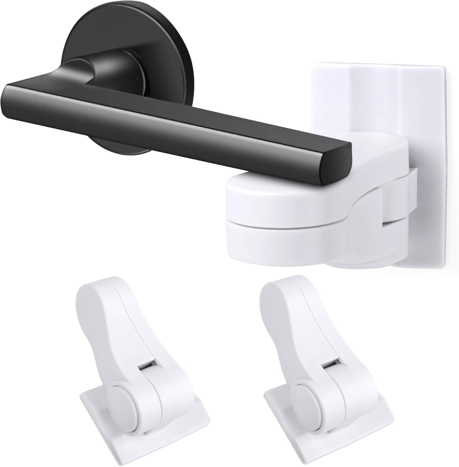 Amazon.com: Door Lever Locks, 2 Pack Baby Proofing Door Handle Locks ...