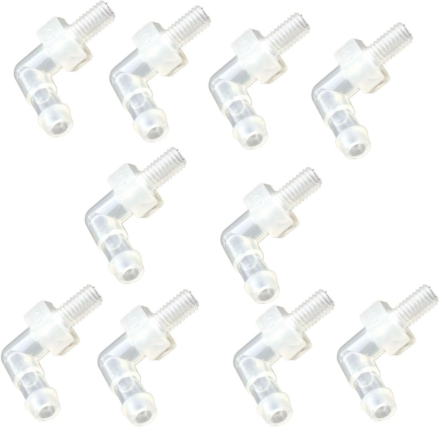 Amazon.com: 90 Degree Elbow Bend,Pipe Fitting Connector,10pcs M6/M10/M12 4/6/8/10mm Outer Dia ...