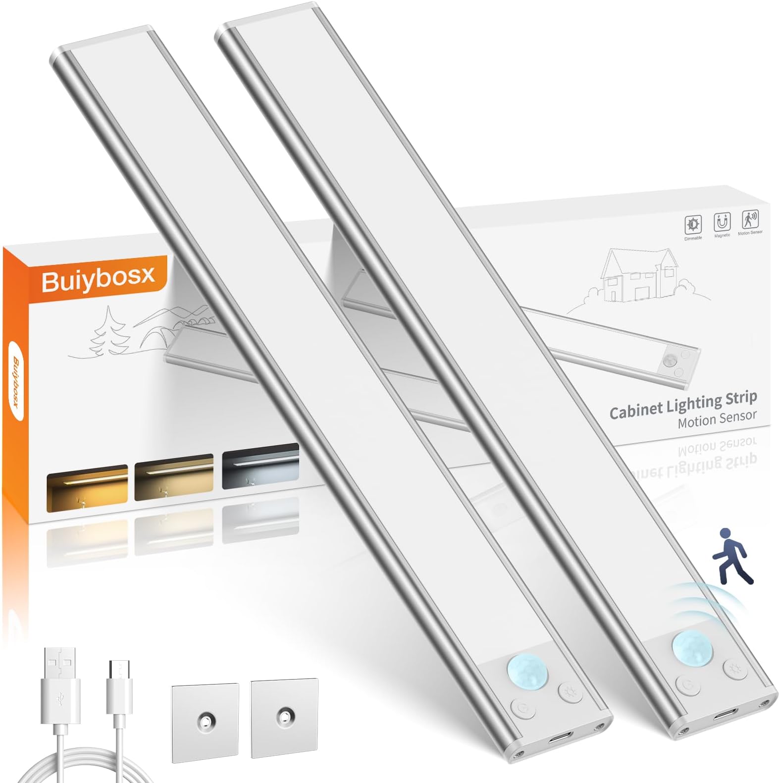 Under Cabinet Lights Lighting Wireless Motion Sensor Light Indoor ...