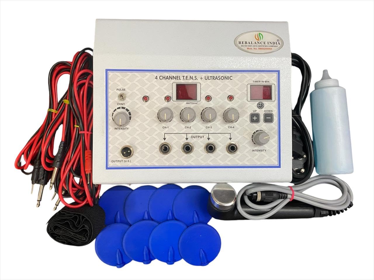 Rebalance India 4 Channel Tens with Ultrasound Physiotherapy Machine ...
