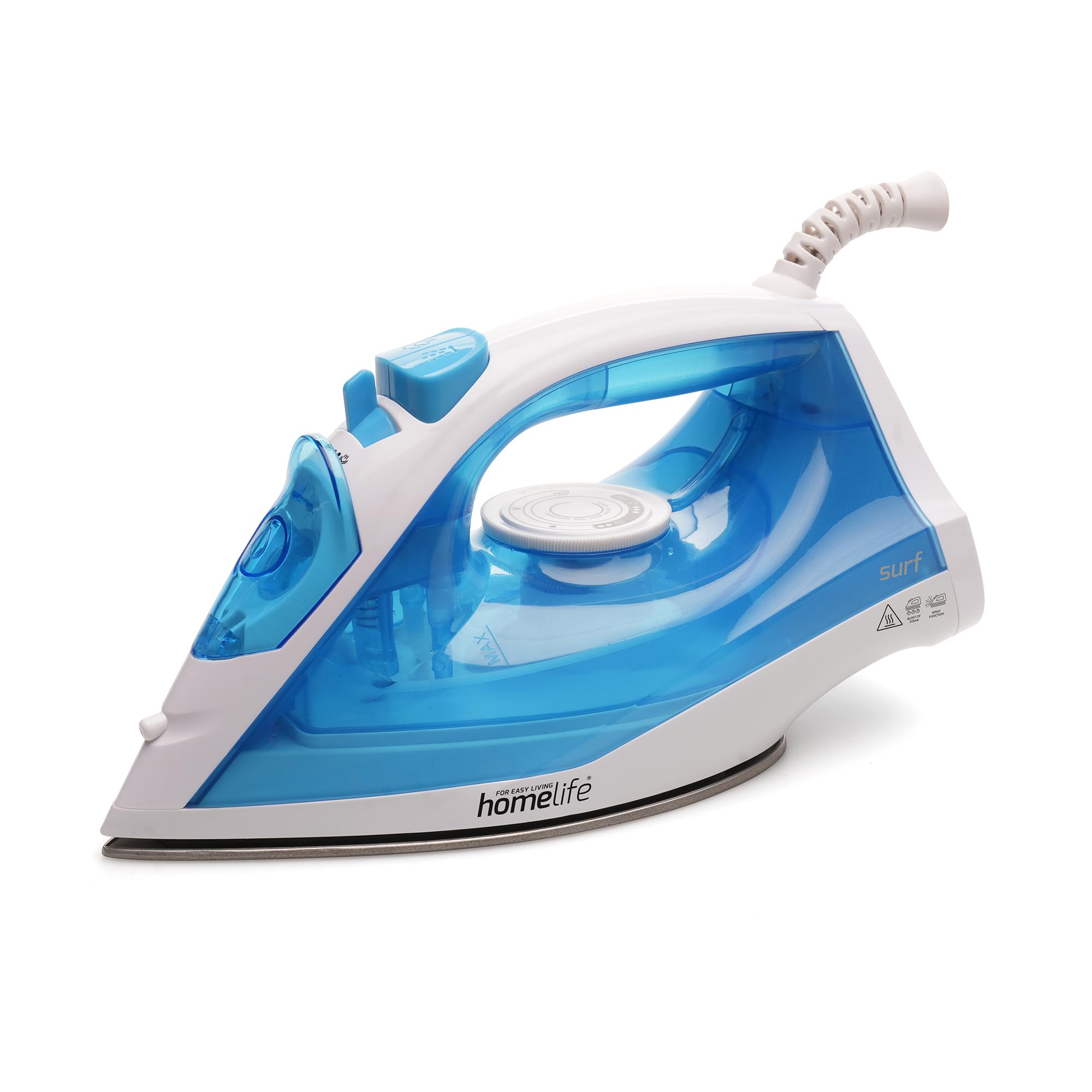 Homelife for easy living Surf 1800w Steam Iron/Non-stick Soleplate ...
