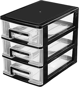 Amazon.co.jp: Vertical File Cabinet, Desktop Filing Cabinet 2/3 Tier ...