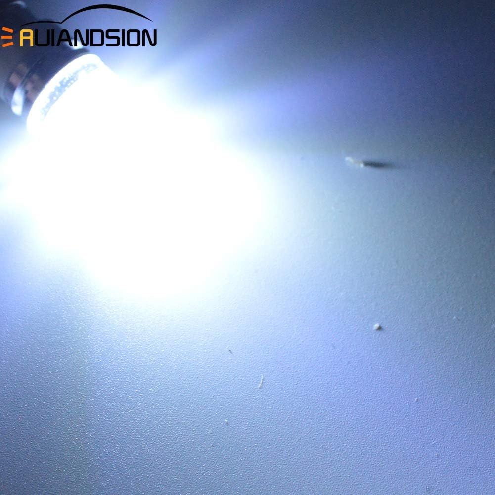 Ruiandsion 4pcs E10 LED Bulbs 12V Super Bright COB 4300K Warm White LED ...