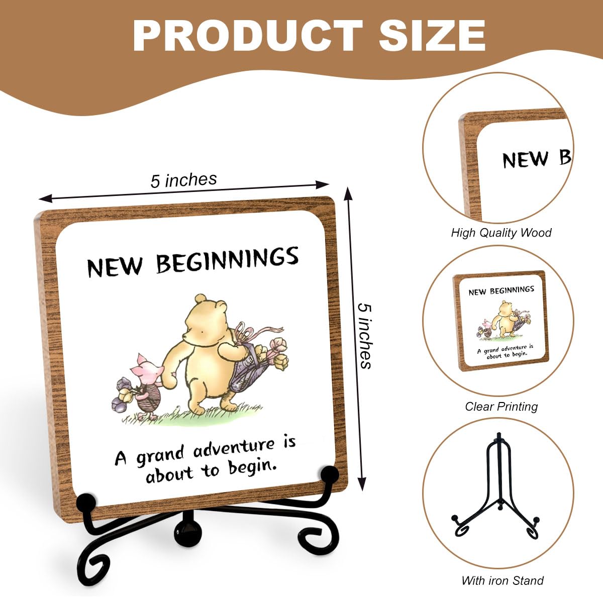 Snapklik.com : Inspirational Desk Sign, Cute Motivational Decor Gifts ...