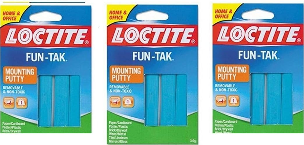LOCTITE Fun-Tak Mounting Putty 2 oz (Pack of 3) : Amazon.ca: Office ...