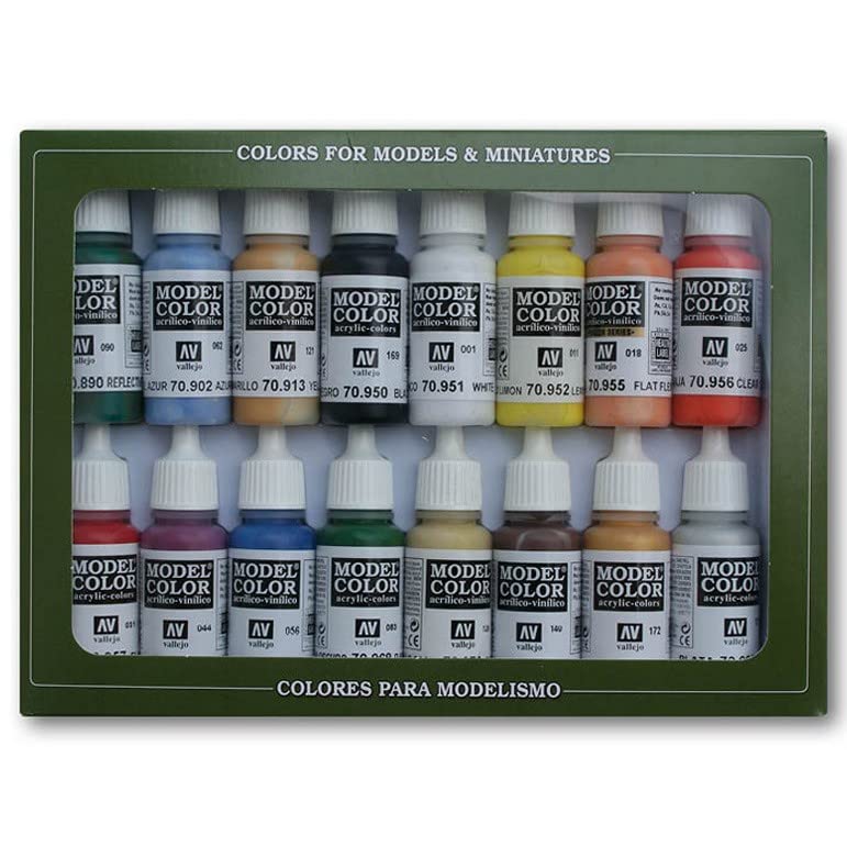 Amazon.com: Acrylicos Vallejo VJP70140 17 ml Basic Colors USA Model ...