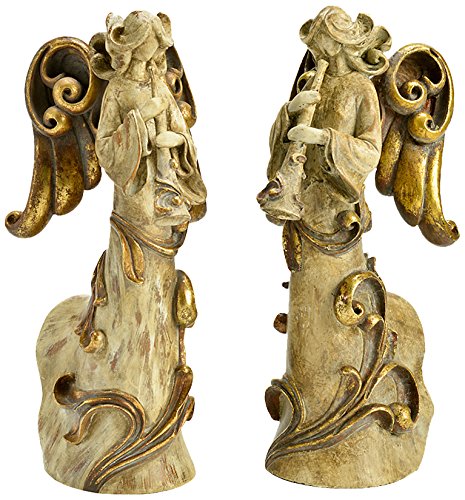 Caffco International Swirl Angel Figurine Playing Trumpet : Amazon.in ...
