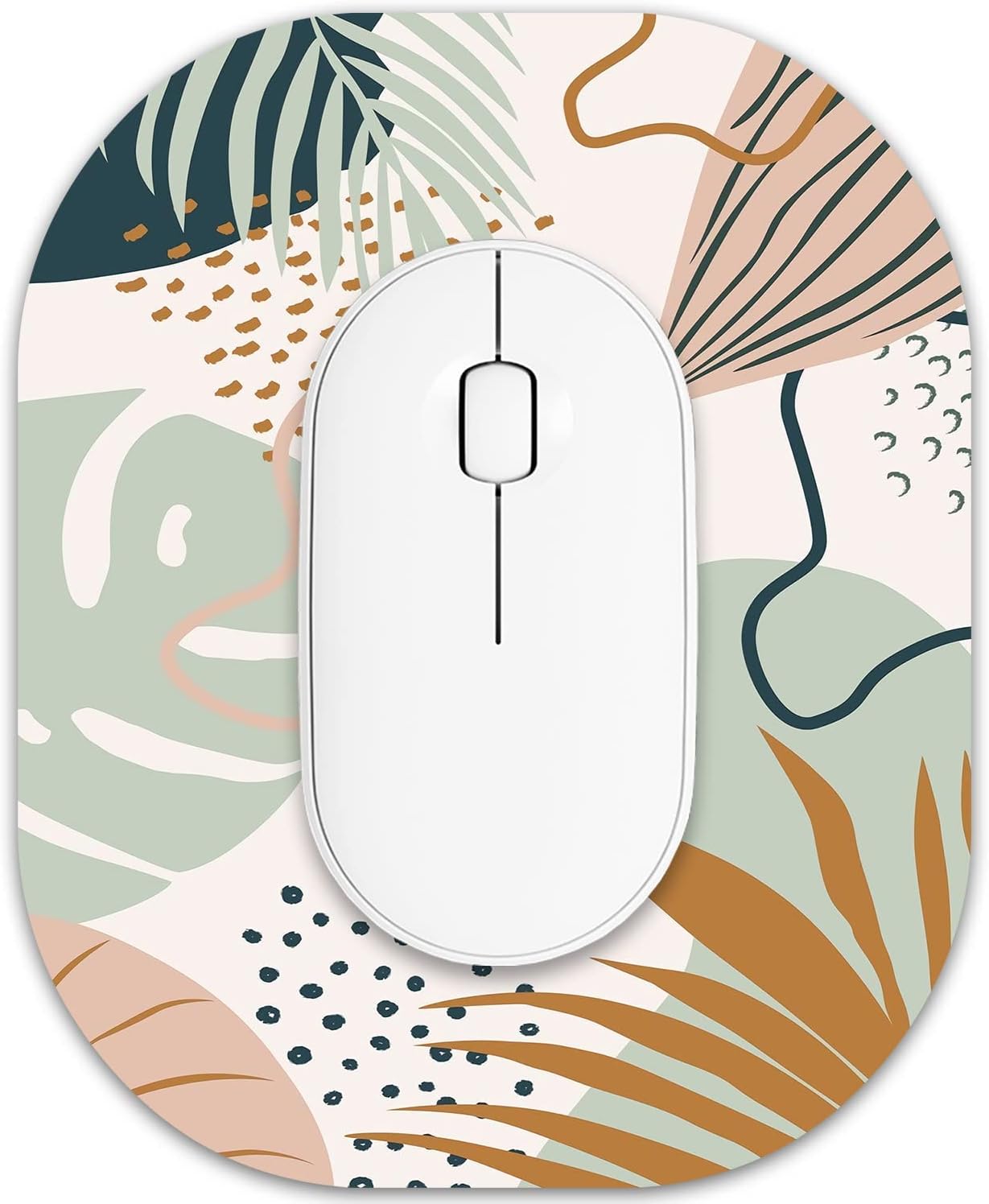 Amazon.com : Atufsuat Small Mouse Pad 6 x 7 Inch, Oval Mini Mouse Pad ...