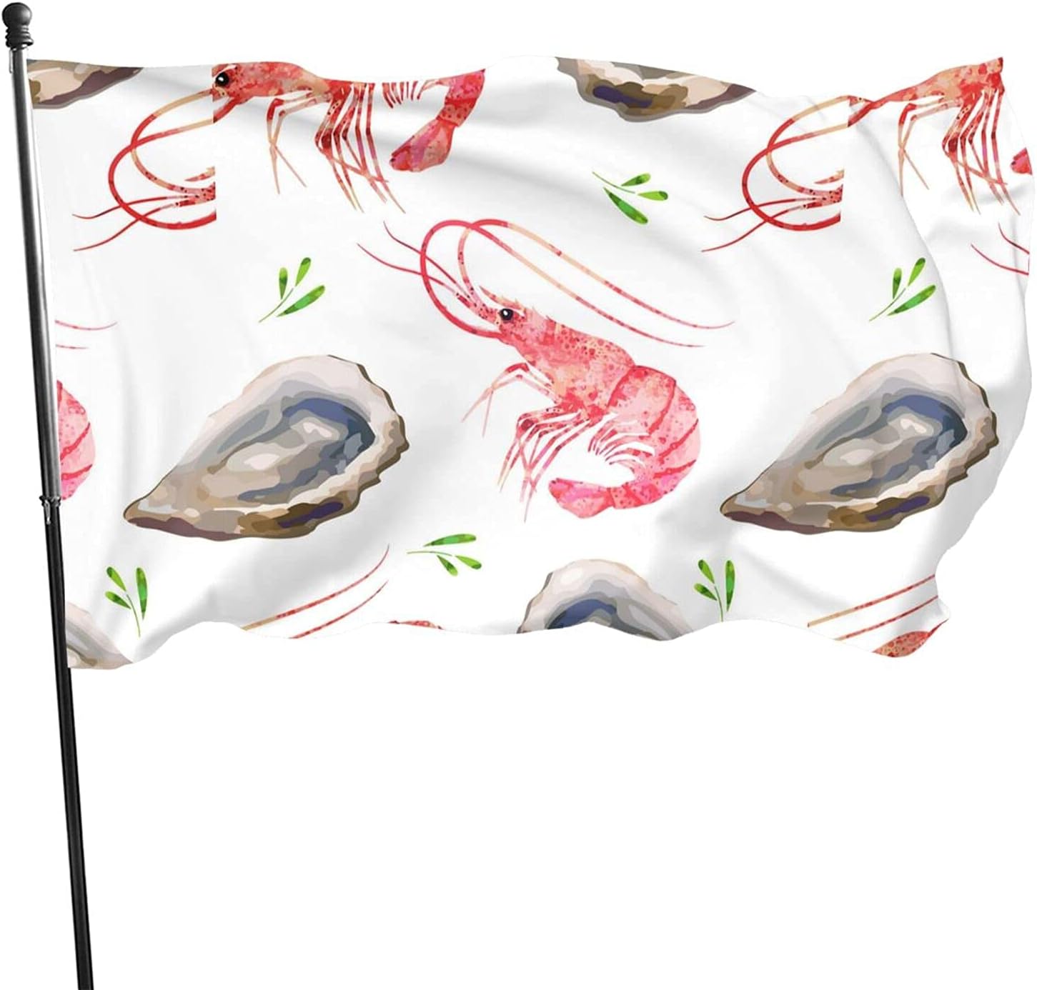 Amazon.com: Seafood Prawns Oysters 3x5 Ft Garden Flag Decor Outdoor ...