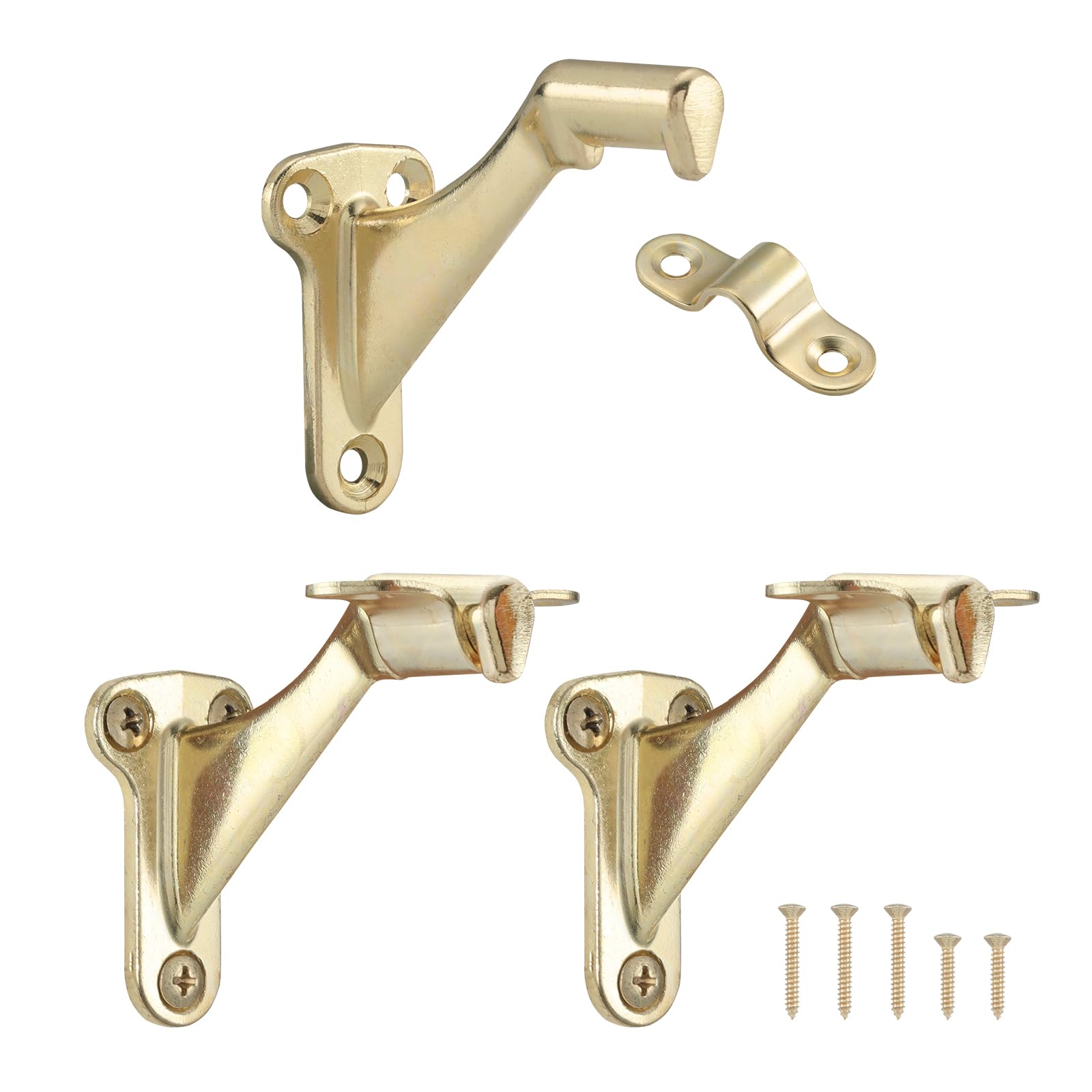 Amazon.com: HOME MASTER HARDWARE Handrail Stair Brackets 3" Heavy Duty ...