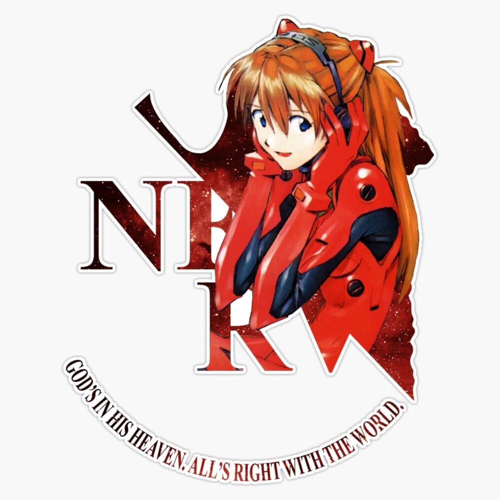 Asuka Langley Sohryu Space Nerv Sticker Bumper Sticker Vinyl Decal 5"