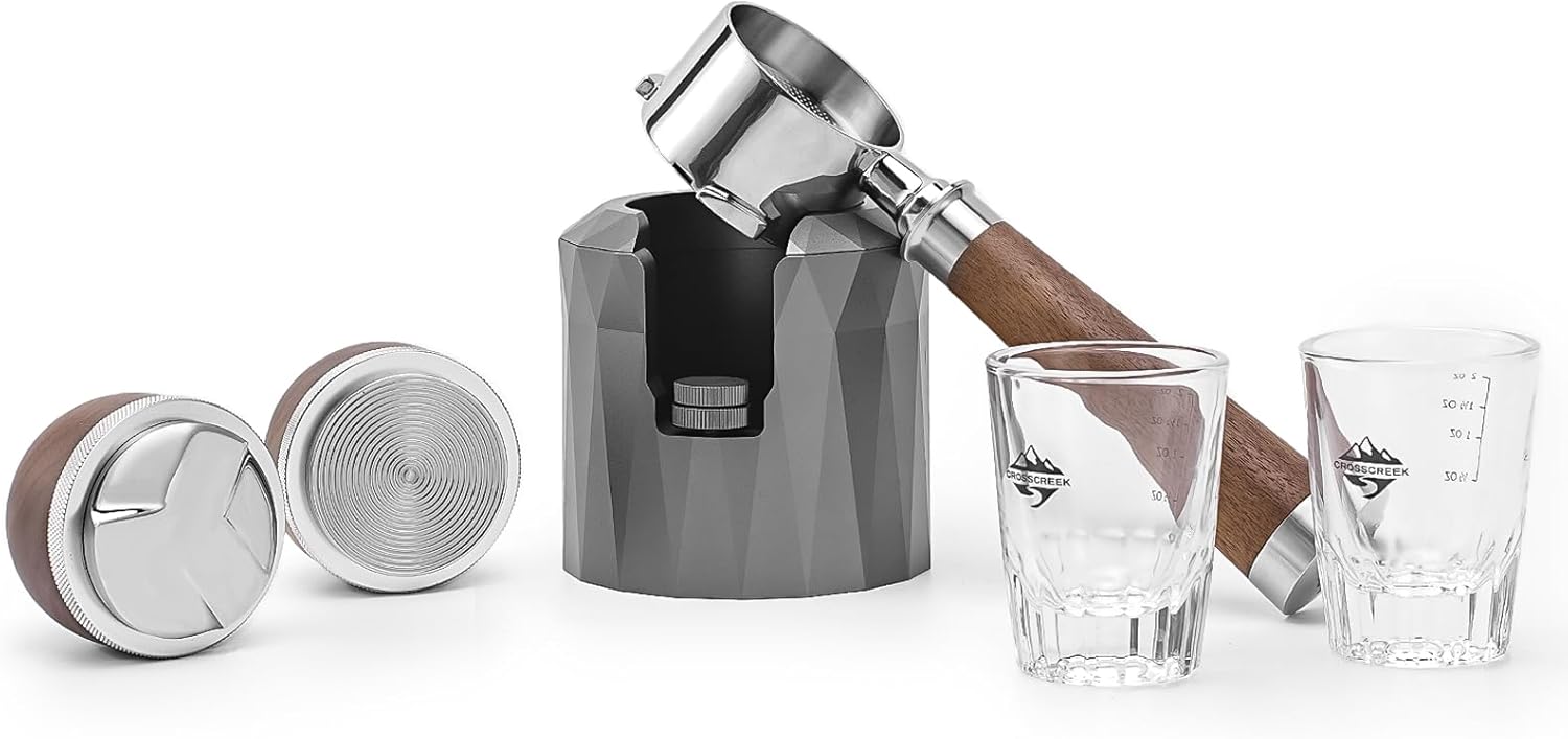 Amazon.com: CrossCreek Espresso Tool Set | Portafilter Holder | 51mm ...