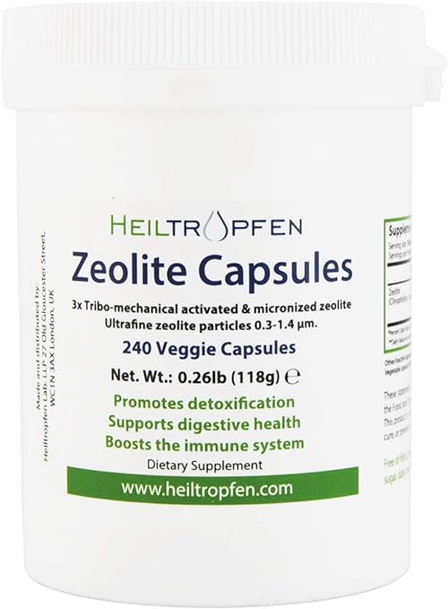 Amazon.com: Zeolite 240 Capsules | Detox | Clinoptilolite 95% | 3X ...