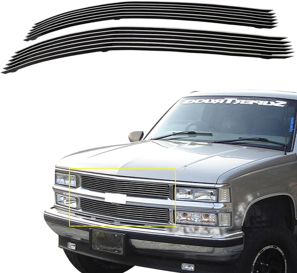 Chevy C/K Billet Grille Chrome Billet Grille Insert For 1994-1999 Chevy ...