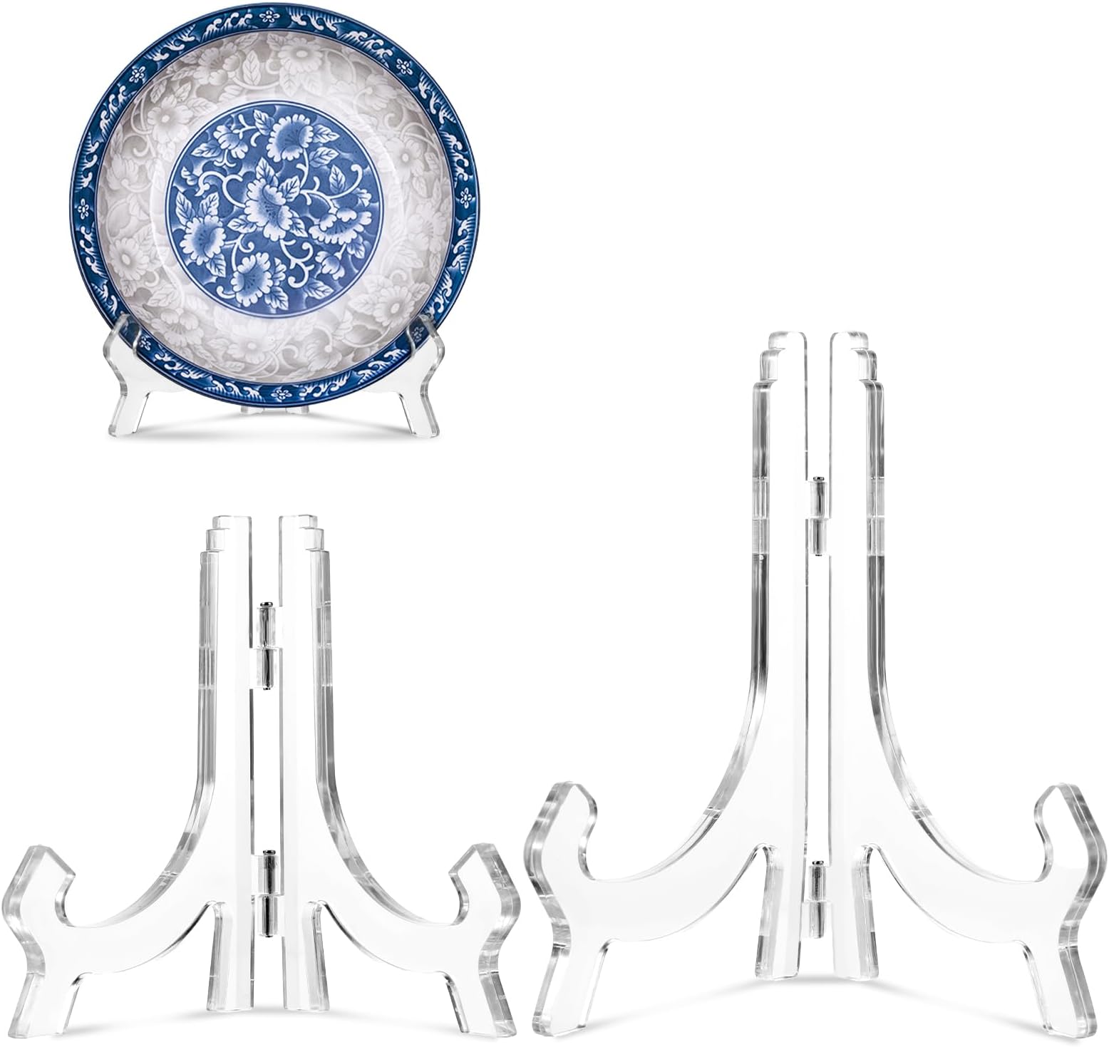 Amazon.com: YQQYG 2 Pieces Plate Stand, 4.4/6.4 Inch Clear Acrylic ...