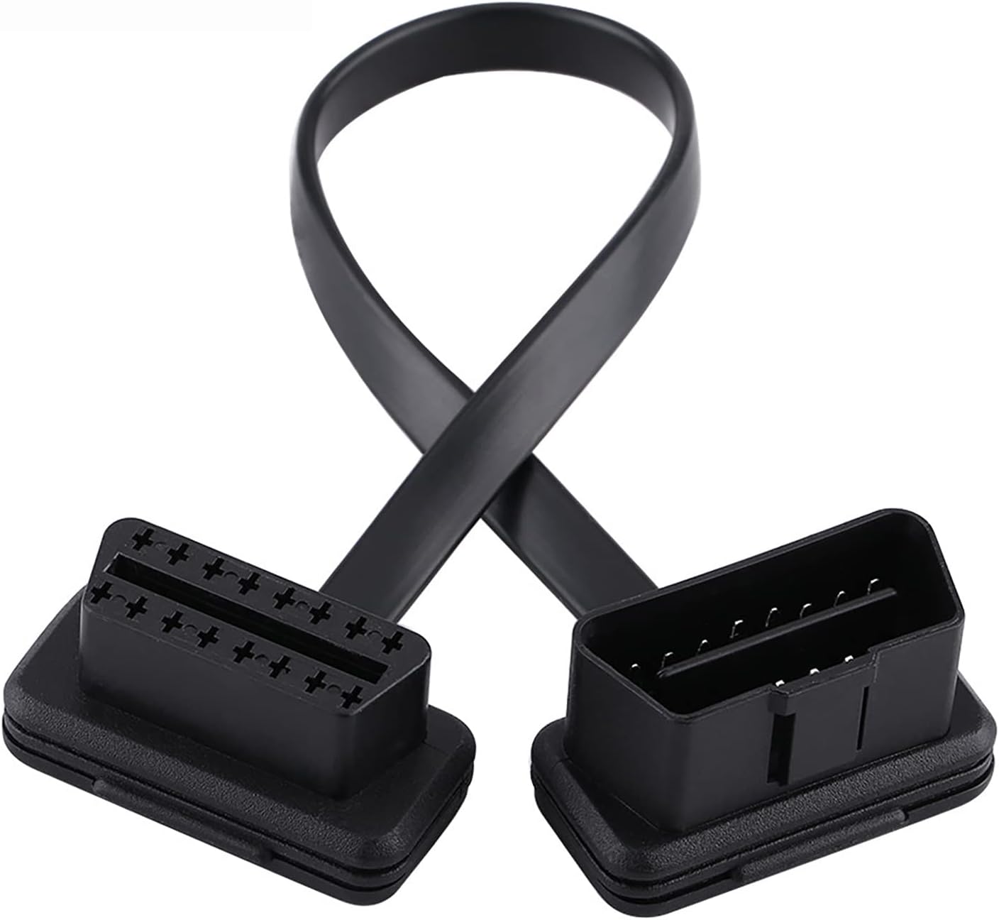 Qiilu obd2 extender, Car Auto 16 Pin Male to Female OBD2 Extension ...