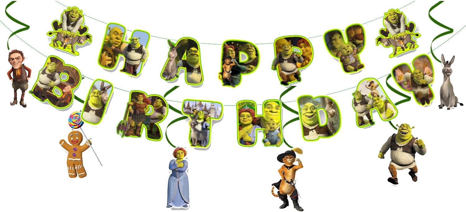 Amazon.com: Get out of My Swamp Banner | Green Glitter Birthday Party ...