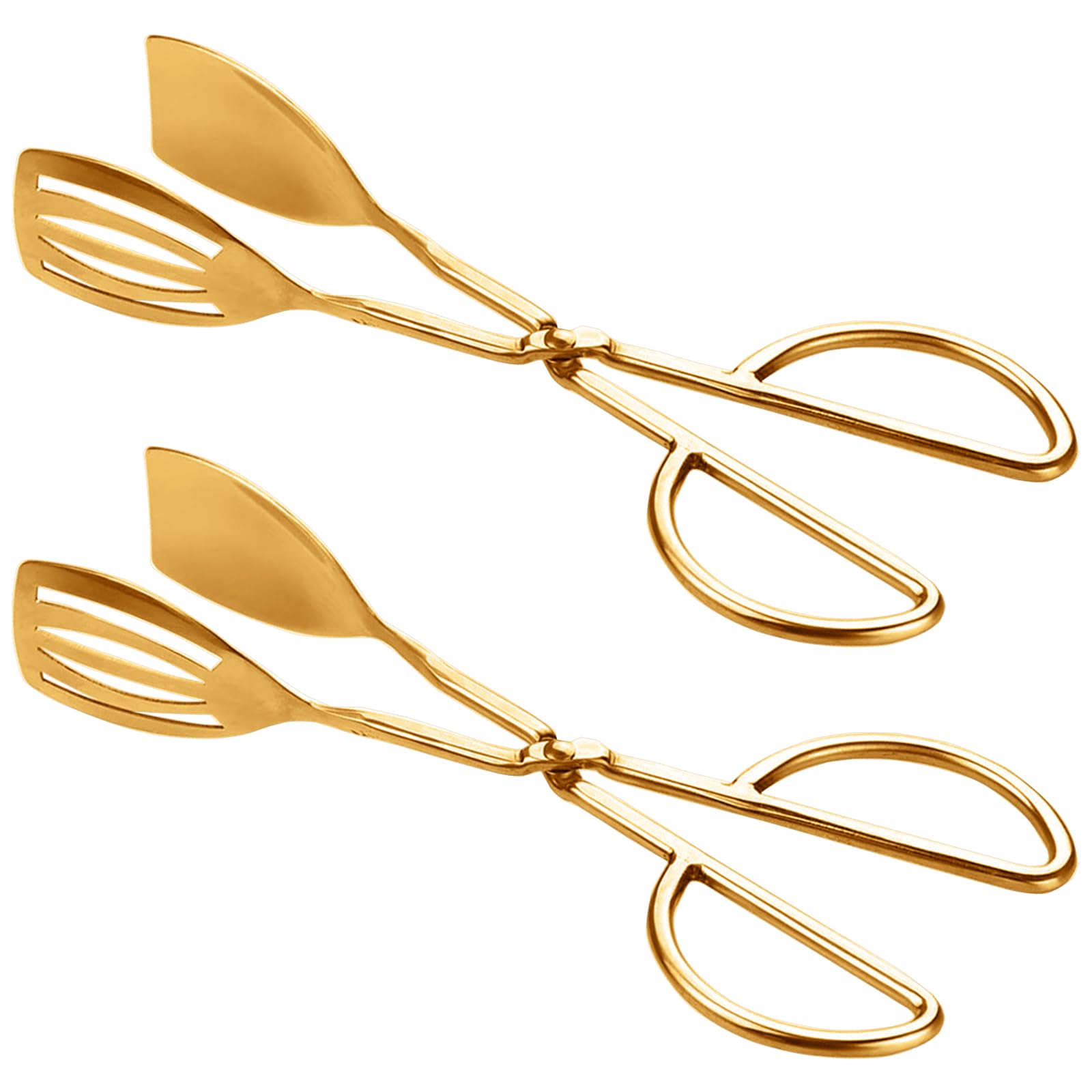 Amazon.com: 2 Pack Gold Serving Tongs Buffet Tongs for Kitchen Cooking ...