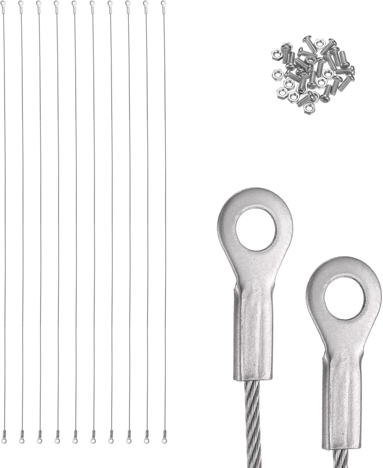 uxcell 10Pcs 32" Cabinet Door Restraint with Screws, 304 Stainless ...
