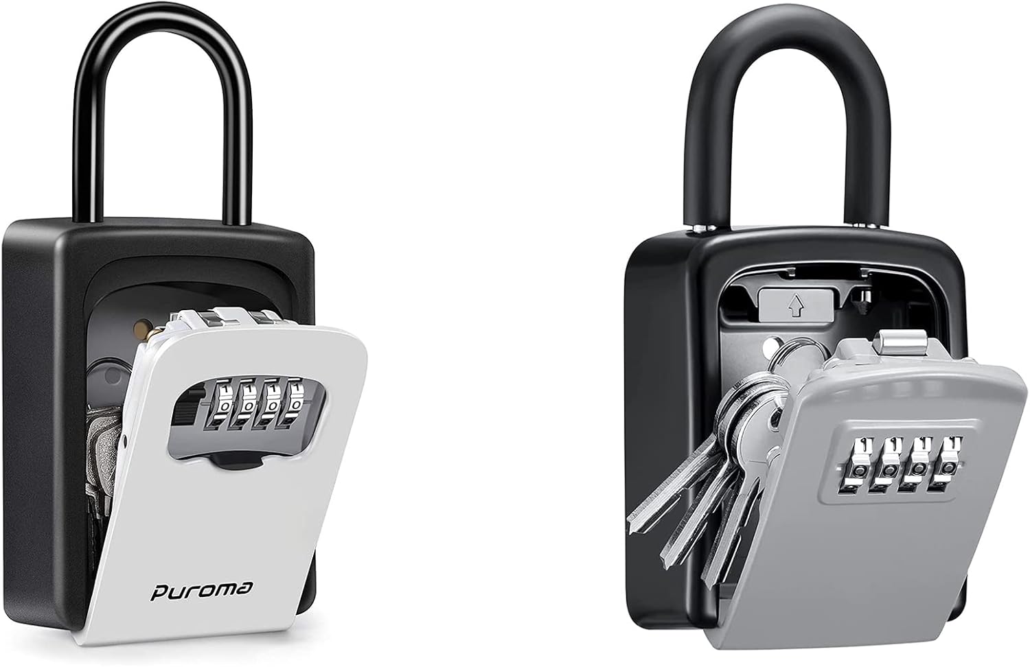 Amazon.com : Puroma Key Lock Box Waterproof Combination Lockbox, Key ...